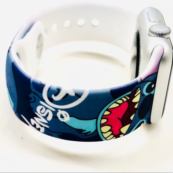 Disney | Accessories | 384mm Disney Stitch Apple Watch Silicone Band ...
